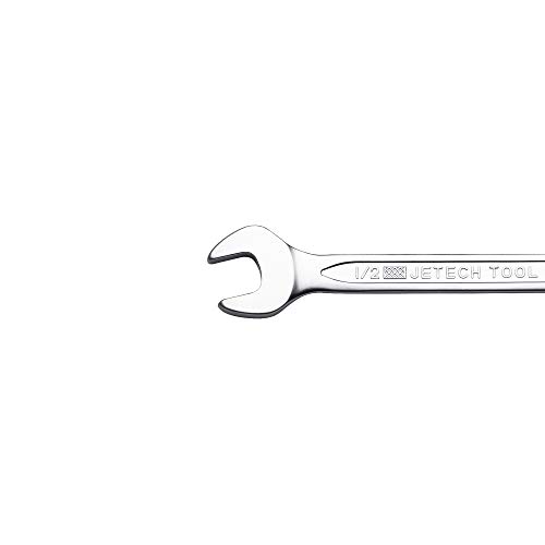 Jetech 1/2 Inch Combination Wrench (12 Pack) - Durable SAE Inch Cr-V Steel High Strength Spanner in Sand Blasted Finish