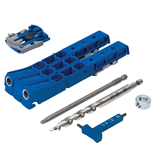 Kreg KPHJ320 Pocket-Hole Jig 320 - Small, Durable Jig for Tight Spaces - Create Perfect, Rock-Solid Joints - Easily Adjustable Drill Guides - For Materials 1/2" to 1 1/2" Thick