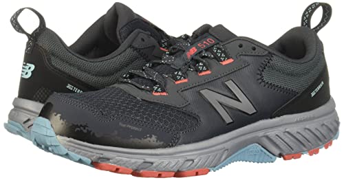 New Balance Women's 510 V5 Trail Running Shoe, Gunmetal/Wax Blue/Wax Blue, 8.5