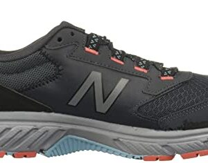 New Balance Women's 510 V5 Trail Running Shoe, Gunmetal/Wax Blue/Wax Blue, 8.5