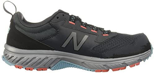 New Balance Women's 510 V5 Trail Running Shoe, Gunmetal/Wax Blue/Wax Blue, 8.5