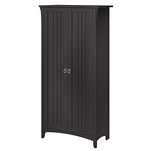 Bush Furniture Salinas Bathroom Storage Cabinet with Doors, Vintage Black