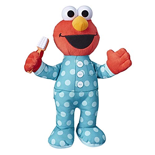 Sesame Street Elmo 12-inch Plush, Sings The Brushy Brush Song, Toy for Kids Ages 18 Months and Up