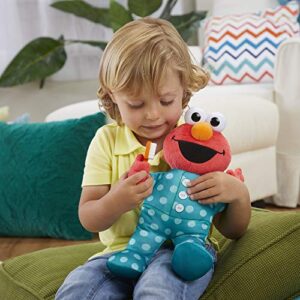 Sesame Street Elmo 12-inch Plush, Sings The Brushy Brush Song, Toy for Kids Ages 18 Months and Up