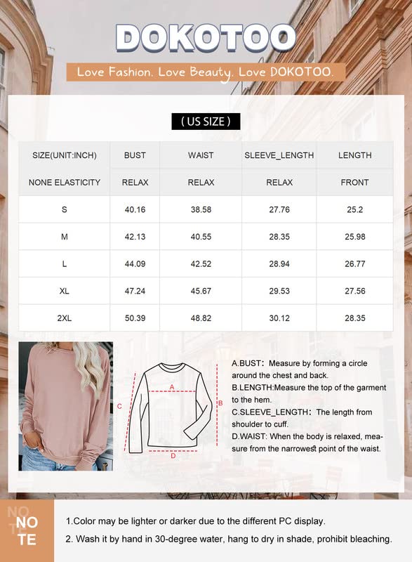 Dokotoo Womens Fashion Classic Loose Fit Ribbed Raglan Long Sleeve Crewneck Casual Solid Sweatshirts Winter Tops Blouses T Shirts Pullovers Plus Size Outerwear Green XX-Large