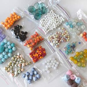 300 Pcs Small Bags for Jewelry - 2 Mil Clear Reclosable Poly Zipper Bags Sizes 1.5" x 2.3", 2" x 2.7", 2.4" x 3" for Pills, Vitamins