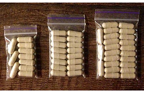 300 Pcs Small Bags for Jewelry - 2 Mil Clear Reclosable Poly Zipper Bags Sizes 1.5" x 2.3", 2" x 2.7", 2.4" x 3" for Pills, Vitamins