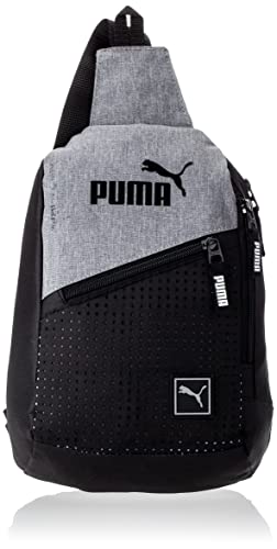 PUMA EVERCAT SIDEWALL SLING BACKPACK, One Size, Heather Grey