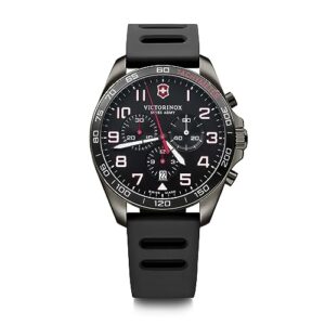 victorinox swiss army 241889 men's fieldforce sport chrono watch, black