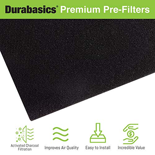 Durabasics 8 Pack Replacement Prefilter for Honeywell HPA200 | Carbon Pre Filter Replacements for Honeywell Prefilter A, Honeywell Air Filter A, HRF AP1, HRF-A200, and HPA200 Honeywell Filters