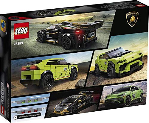 LEGO Speed Champions Lamborghini Urus ST-X and Lamborghini Huracán Super Trofeo EVO 76899 Building Kit (663 Pieces)