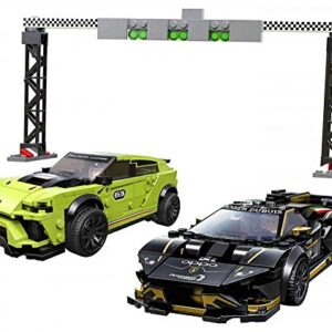 LEGO Speed Champions Lamborghini Urus ST-X and Lamborghini Huracán Super Trofeo EVO 76899 Building Kit (663 Pieces)