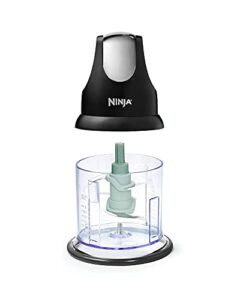 ninja food chopper express chop with 200-watt, 16-ounce bowl for mincing, chopping, grinding, blending and meal prep (nj110gr)