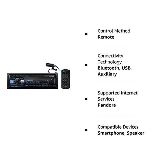 ALPINE UTE-73BT Digital Media Advanced Bluetooth Car Receiver w/AUX/USB+Remote