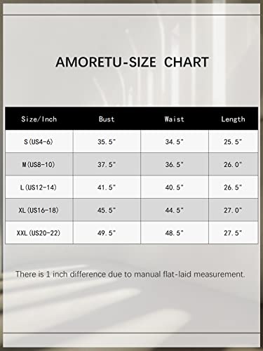 Amoretu Womens Long Sleeve Tops Casual Plain V Neck Tshirts Loose Fit Black L