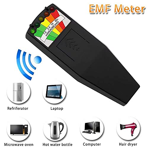 JahyShow LED EMF Meter Magnetic Field Detector Ghost Hunting Paranormal Equipment Tester Portable Counter