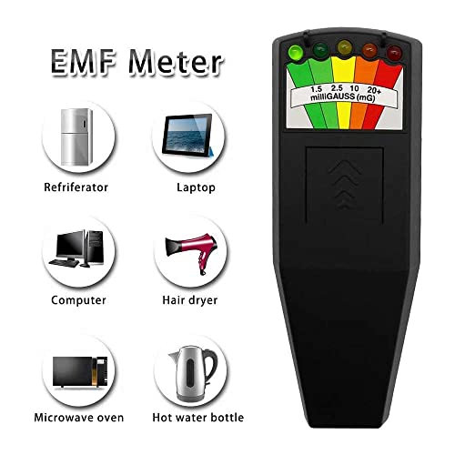 JahyShow LED EMF Meter Magnetic Field Detector Ghost Hunting Paranormal Equipment Tester Portable Counter