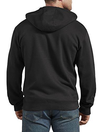 Dickies mens Full Zip Hoodie Fleece Jacket, Dark Heather, X-Large US