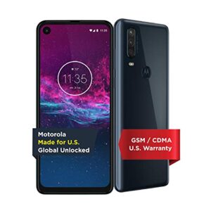 motorola one action | unlocked | made for us by motorola | 4/128gb | 16mp camera | denim