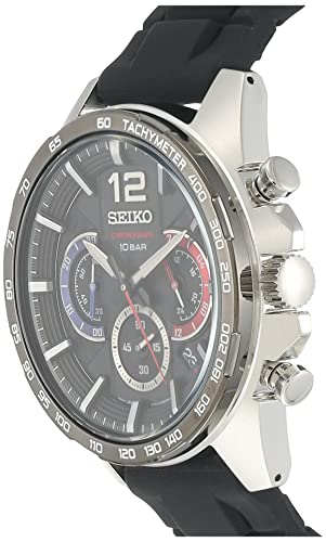 Seiko Quartz Watch SSB347P1 - Rubber Gents Quartz Chronograph