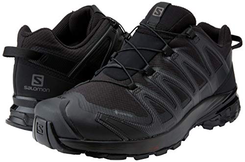 Salomon XA PRO 3D v8 Gore-TEX Trail Running Shoes for Men, Black/Black/Black, 9