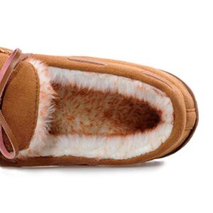 Amazon Essentials Men's Warm Plush Slippers, Light Brown, 8