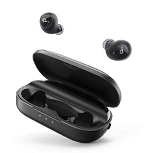 soundcore liberty true-wireless headphones, 100-hour playtime, bluetooth 5 wireless earbuds, graphene driver technology, sweatproof true wireless earbuds,smart ai, stereo handsfree calls (renewed) 