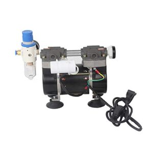 2- Stage 50L/m Oil Free Lab Vacuum Pump Oilless Medical Mute Pump HZW-165 (110V)