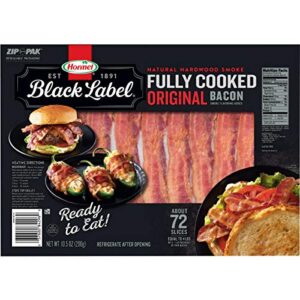 hormel black label fully cooked bacon (72 slices)