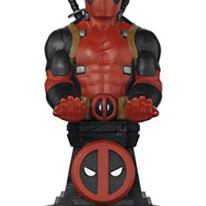 Exquisite Gaming: Marvel: Deadpool Plinth - Original Mobile Phone & Gaming Controller Holder, Device Stand, Cable Guys, Licensed Figure