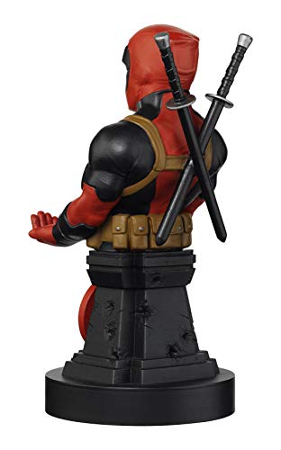 Exquisite Gaming: Marvel: Deadpool Plinth - Original Mobile Phone & Gaming Controller Holder, Device Stand, Cable Guys, Licensed Figure