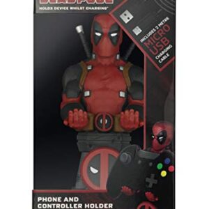 Exquisite Gaming: Marvel: Deadpool Plinth - Original Mobile Phone & Gaming Controller Holder, Device Stand, Cable Guys, Licensed Figure