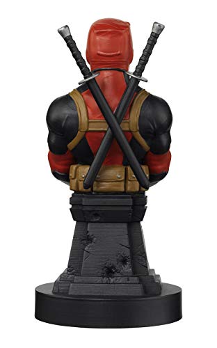 Exquisite Gaming: Marvel: Deadpool Plinth - Original Mobile Phone & Gaming Controller Holder, Device Stand, Cable Guys, Licensed Figure