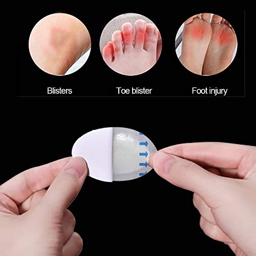 Blister Bandages, Blister Pads (15PCS) Gel Blister Cushions, Blister Pads, Hydrocolloid Seal Adhesive Bandages for Fingers, Toes, Heel Blister Prevention, Waterproof, Ultra-Thin