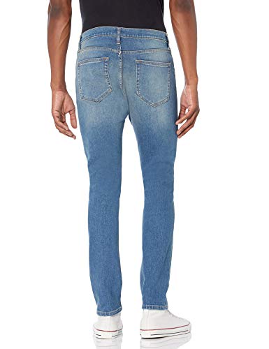 Amazon Essentials Men's Skinny-Fit Comfort Stretch Jean (Previously Goodthreads), Light Blue Broken-in, 30W x 29L