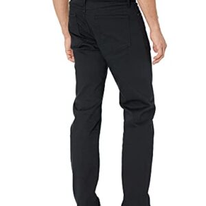 Amazon Essentials Men's Straight-Fit Stretch Jean, Black, 33W x 28L