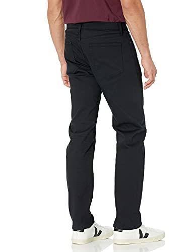 Amazon Essentials Men's Straight-Fit Stretch Jean, Black, 33W x 28L