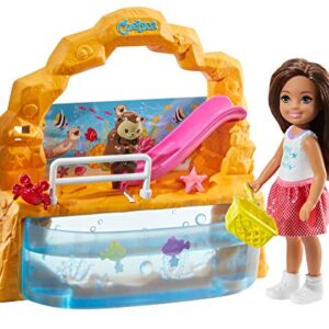 Barbie Club Chelsea Doll and Aquarium Playset, 6-inch Brunette, with Accessories