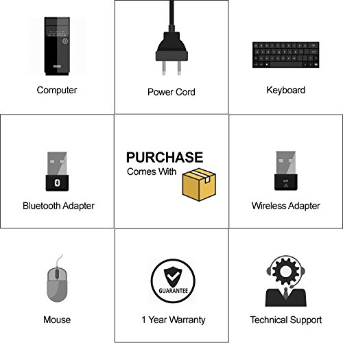 Dell Optiplex 9010 Desktop Tower PC, Intel Quad Core i5 (3.40GHz) Processor, 16GB RAM, 2TB Hard Drive, Windows 10 Professional, DVD, HDMI, Bluetooth, Keyboard, Mouse, WiFi (Renewed)