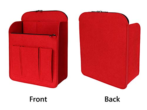 APSOONSELL Backpack Organizer Insert, Felt Bag Organizer for Backpack Rucksack Shoulder Bag Shaper Foldable, Red, XL