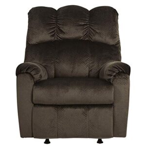 Signature Design by Ashley Foxfield Casual Manual Rocker Recliner, Dark Brown