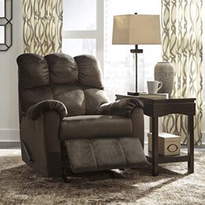 Signature Design by Ashley Foxfield Casual Manual Rocker Recliner, Dark Brown