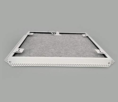 Access Door 6" X 6" Sound Rated Steel Access Panel Felt Covered Door for Concealed Wall/Ceiling Application with Slotted Lock - [Outer Dimensions: 7" Width X 7" Height]