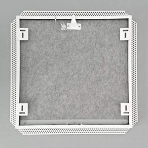 Access Door 6" X 6" Sound Rated Steel Access Panel Felt Covered Door for Concealed Wall/Ceiling Application with Slotted Lock - [Outer Dimensions: 7" Width X 7" Height]