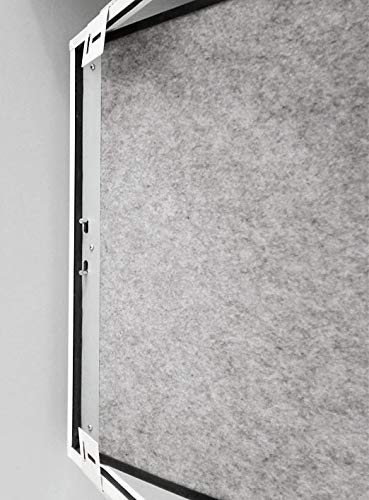 Access Door 6" X 6" Sound Rated Steel Access Panel Felt Covered Door for Concealed Wall/Ceiling Application with Slotted Lock - [Outer Dimensions: 7" Width X 7" Height]