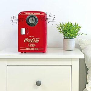 Coca-Cola KWC4-BT Compact Refrigerator, Red/White