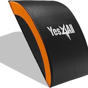 Yes4All Ab Mat For Sit Up 15"" Situps Pad Thick Workout Mat Comfortable for Abdominal Exercises, Crunches, Push-Ups, Core Training, Lower Back Support and Stretches Ab Muscles