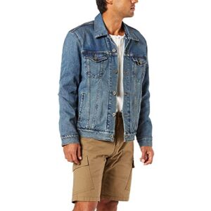 signature by levi strauss & co. gold label men's signature trucker jacket, johnny, large