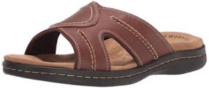 dockers men's slide sandal, rust, 10