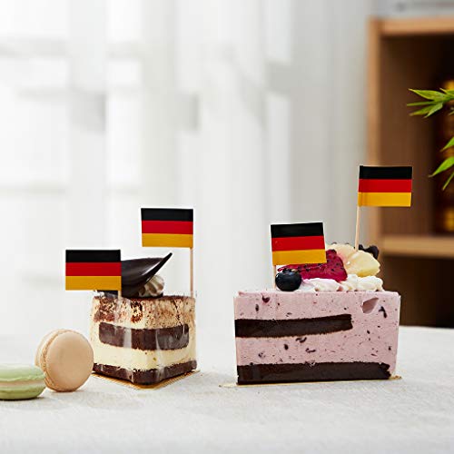 German Flag Germany Small Toothpick Mini Stick Flags Decorations (100 pcs)